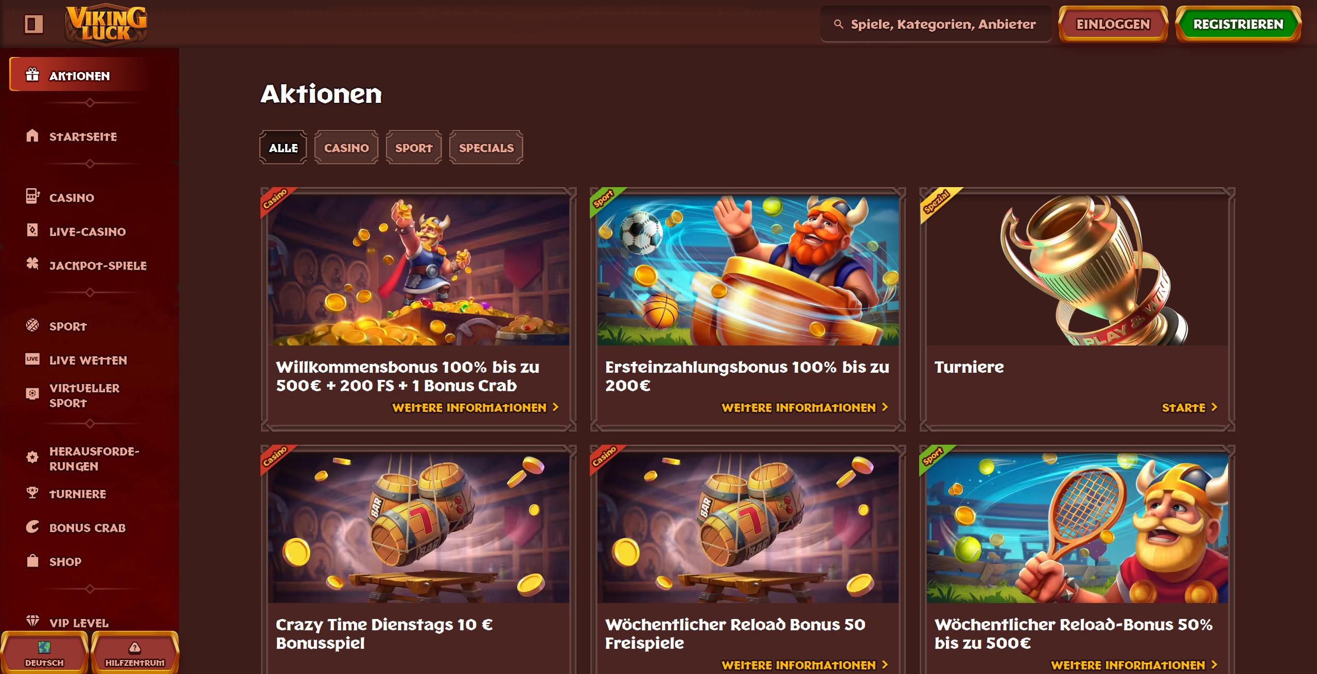 Viking Luck - Genial! Mit mehr als 90 super Providern